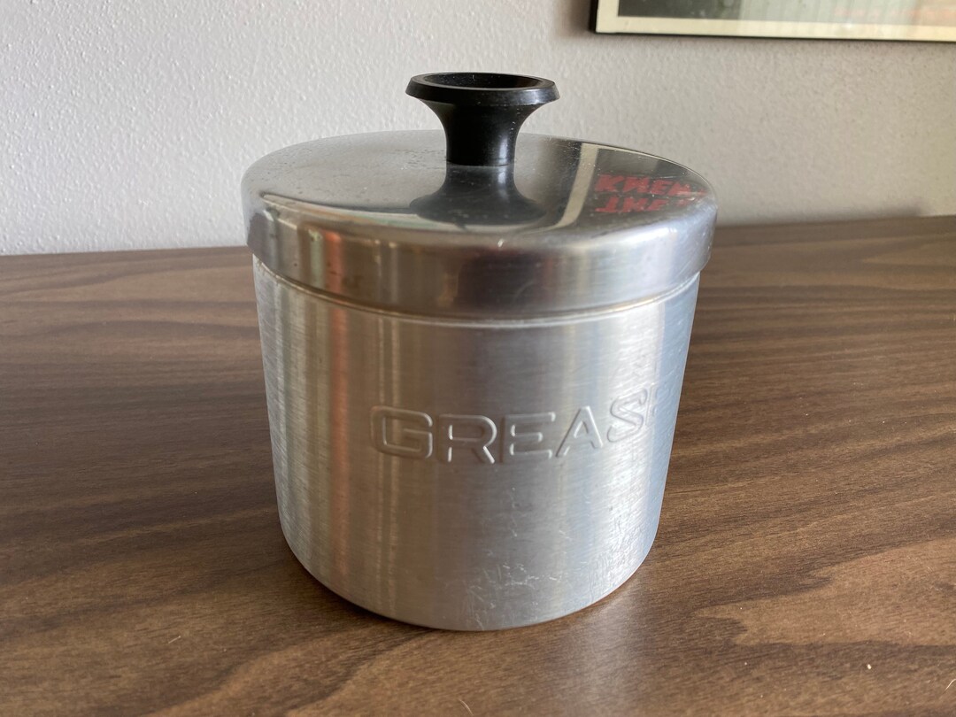 Aluminum Grease Canister Vintage Mid Century - Etsy