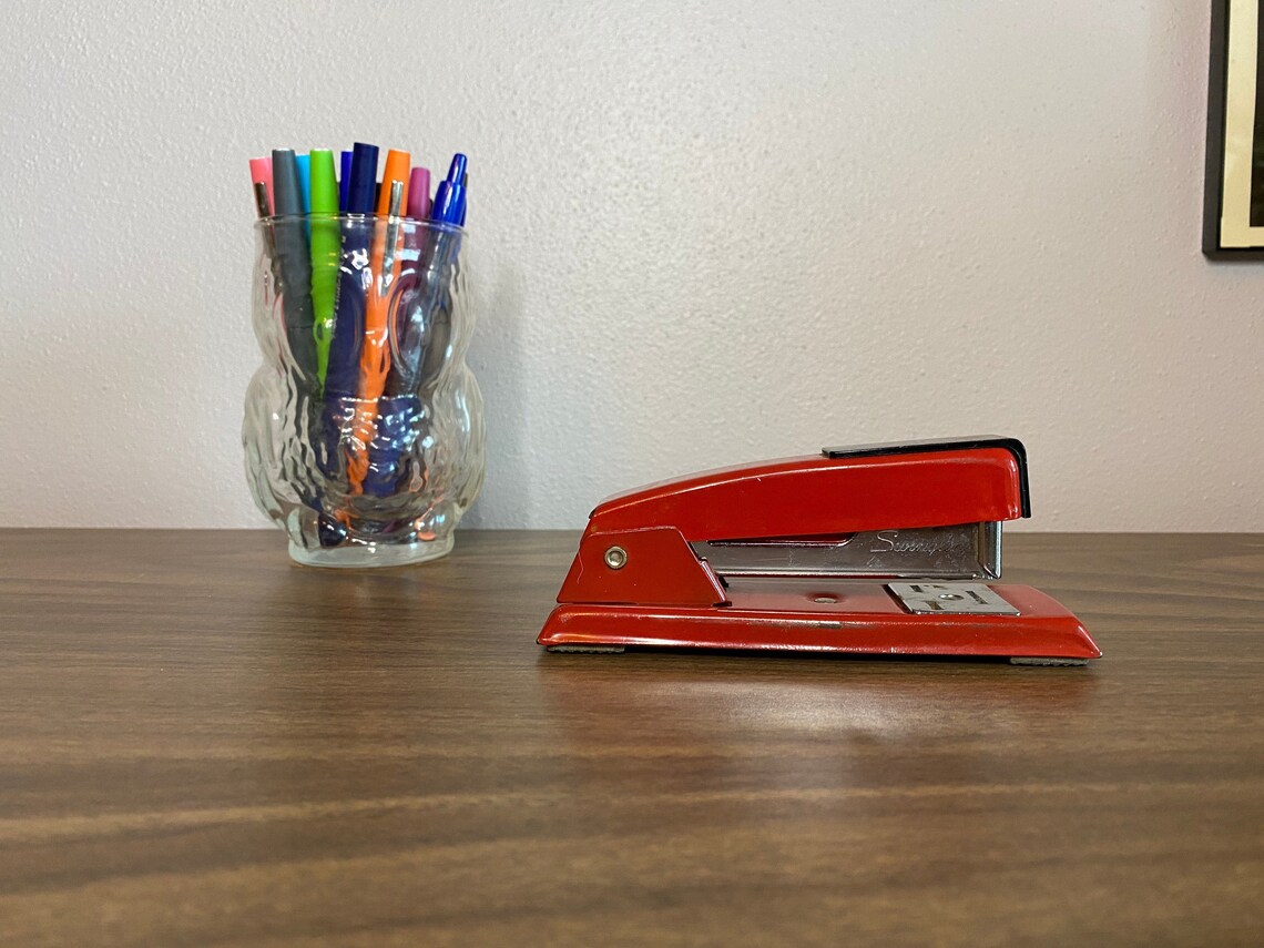 Red Swingline stapler vintage | Etsy