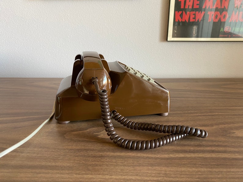 Brown Touch Tone Push Button Telephone - Etsy
