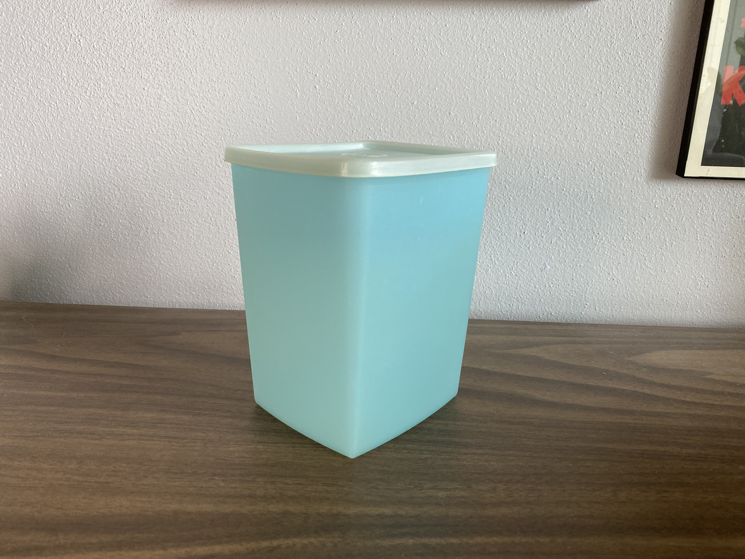 Tupperware Canister With Sheer Lid Light Blue Container | Etsy