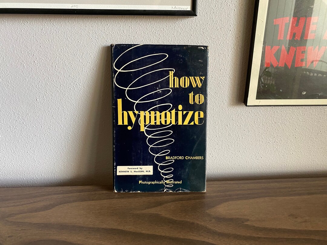 How to Hypnotize 1950's Mid Century Book Graphic Design Cover - Etsy
