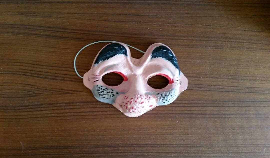 Vintage Halloween Mask Bum | Hobo Drunk Alcoholic Red Nose Ben Cooper ...