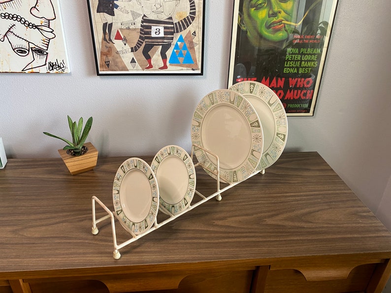 Rubbermaid plate drying rack wire beige kitchen storage | Etsy