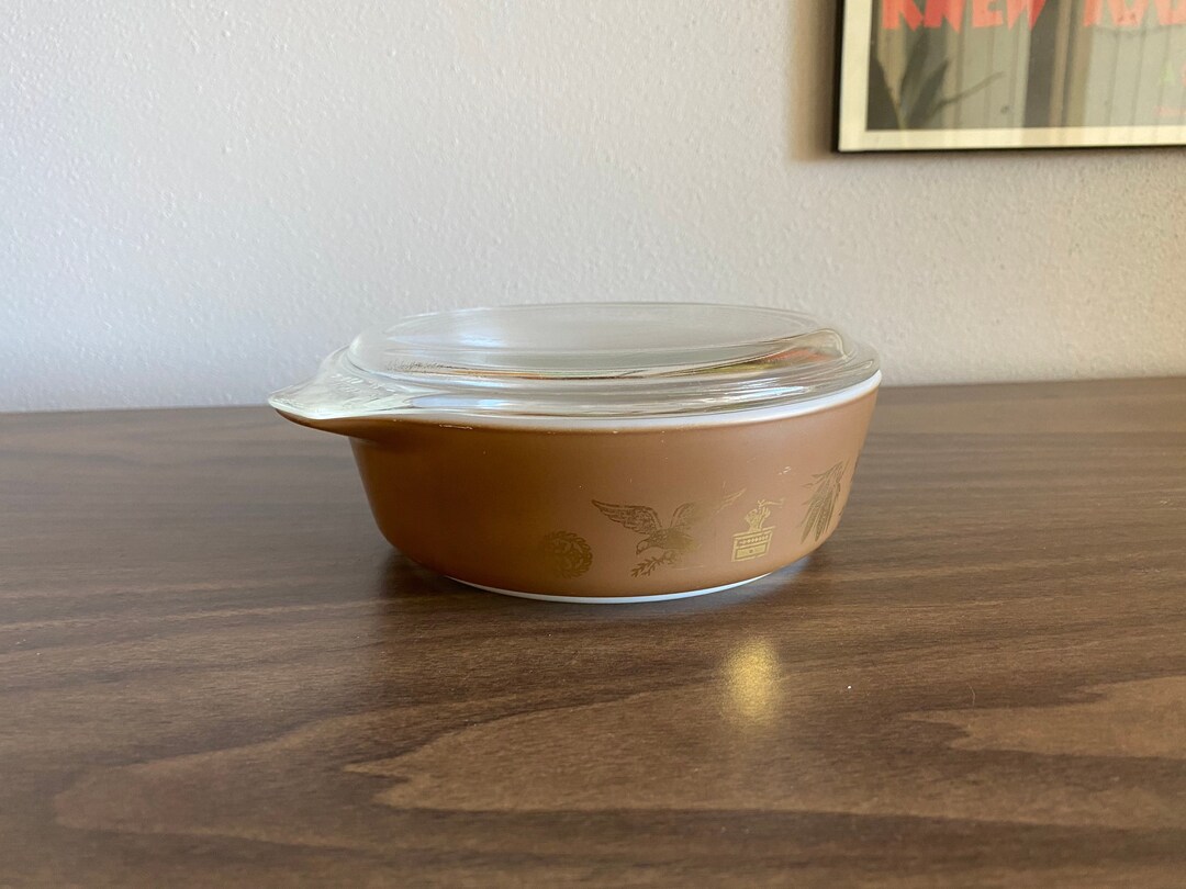 Pyrex 471 Early American Small Lidded Casserole Dish | 1 Pint - Etsy