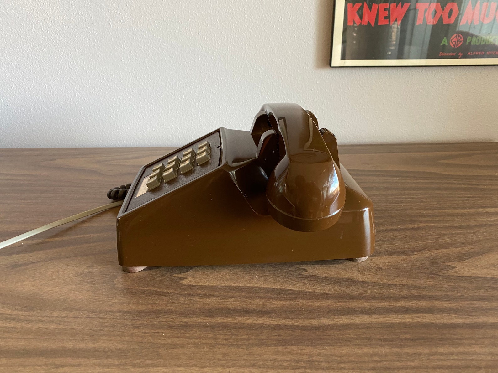 Brown Touch Tone Push Button Telephone - Etsy