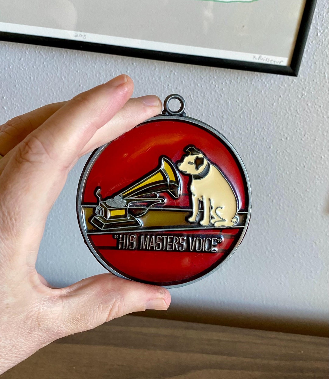 RCA Nipper Ornament Stained Glass - Etsy