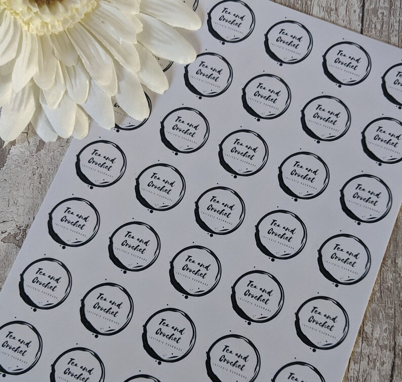 Business Logo Stickers. Custom Personalised Round Business | Etsy