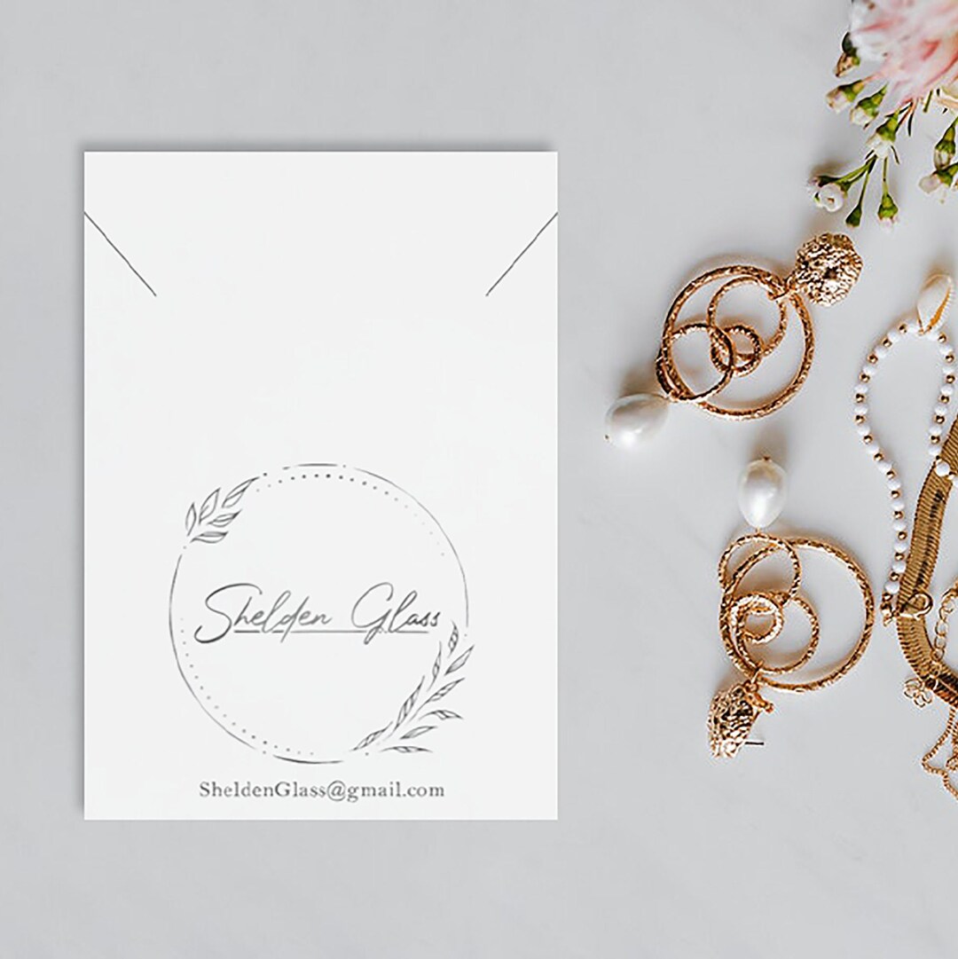 Necklace Cards, Personalised Necklace Cards, Jewellery Cards, Necklace ...