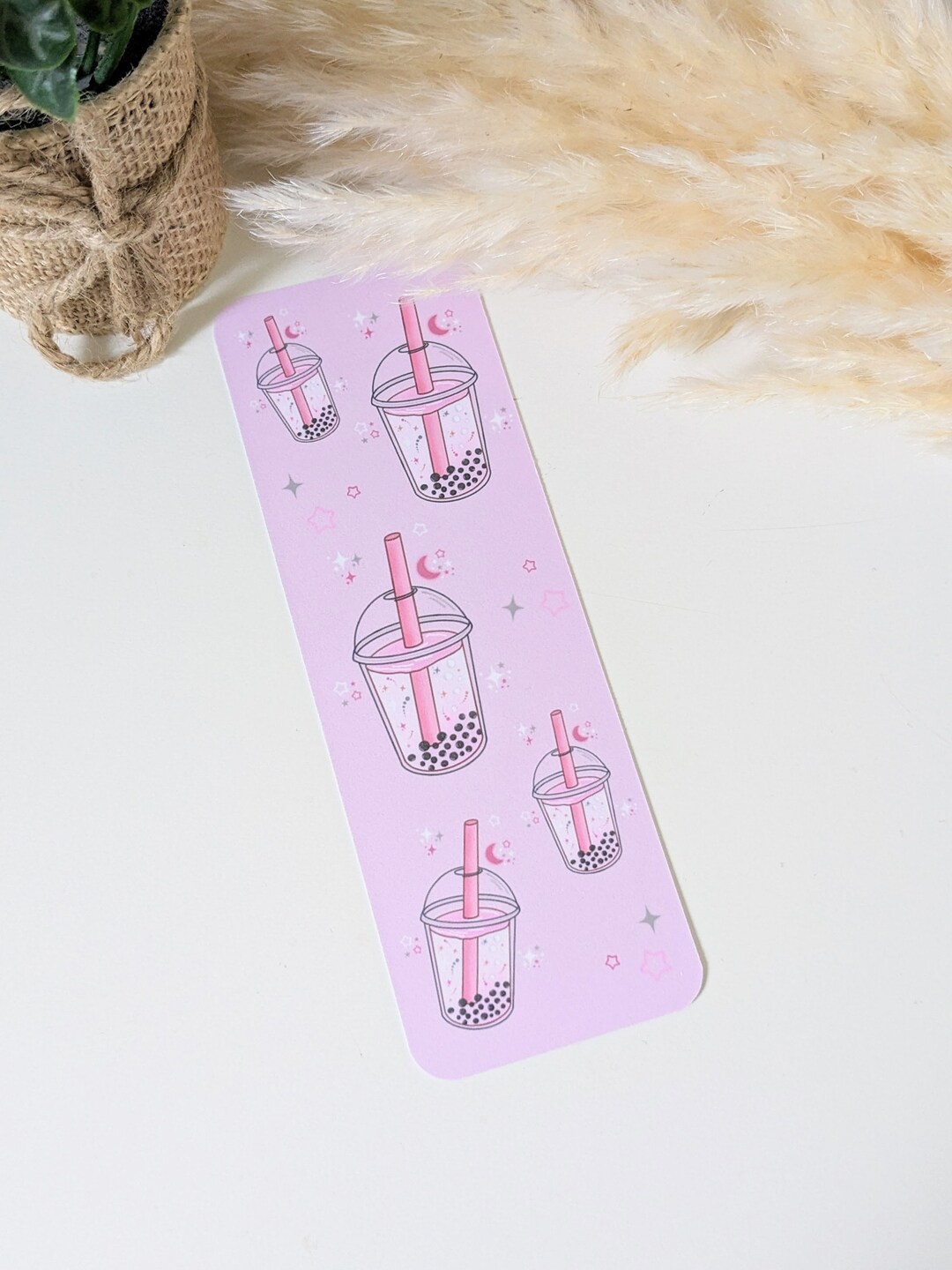 Bubble Tea Bookmark, Boba Bookmark, Kawaii Bookmark - Etsy UK