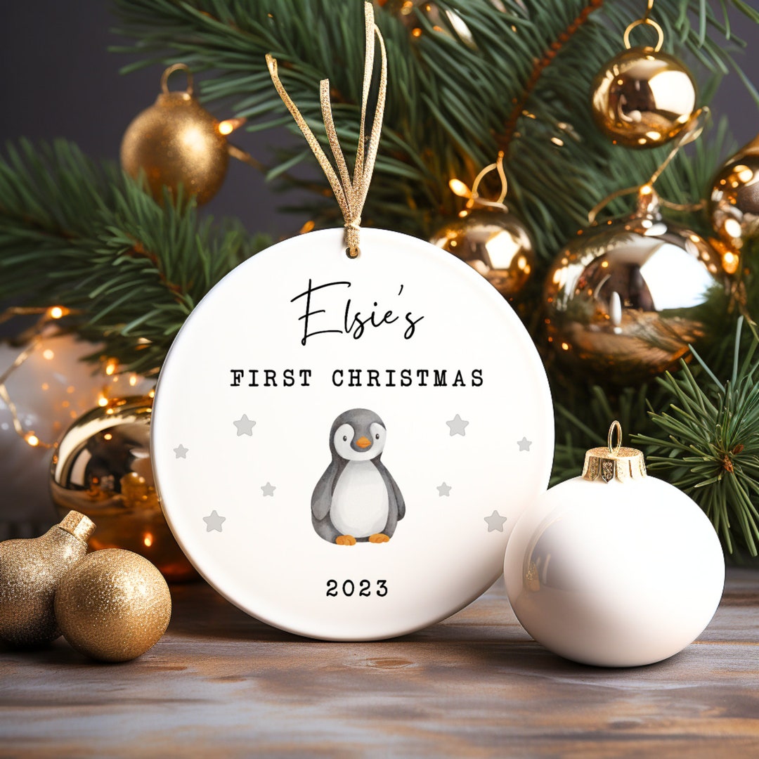Personalised First Christmas Tree Decoration, Babies First Christmas ...