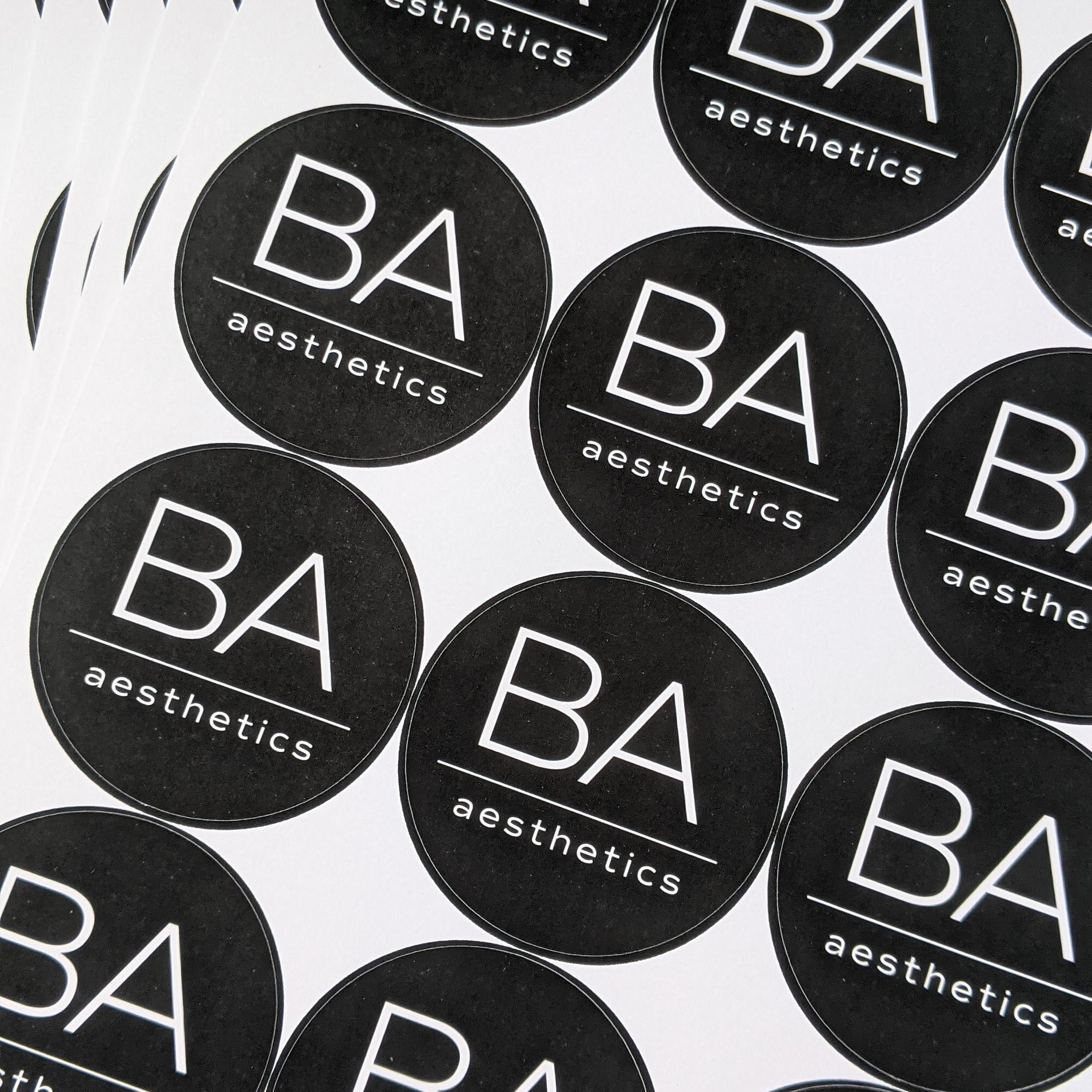 Business Logo Stickers. Custom Personalised Round Business - Etsy UK