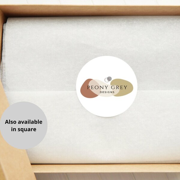 Sticker Paper Custom Printed Round Stickers - Glossy Finish ...