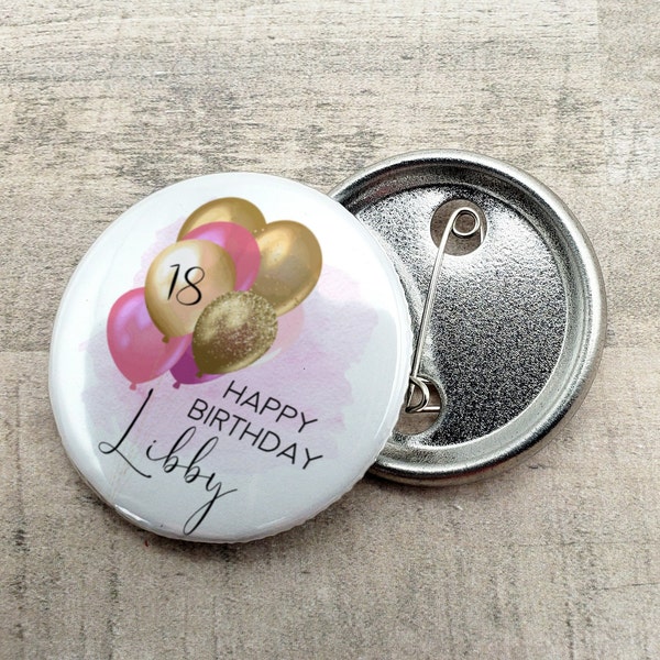 Personalised 60th Birthday Badges - Etsy