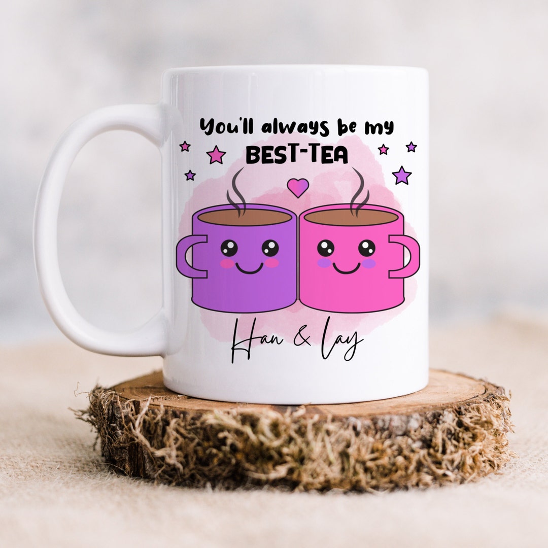 Personalised Best-tea Mug, Best Friend Mug, Friends Mug, Best-tea, Mug ...