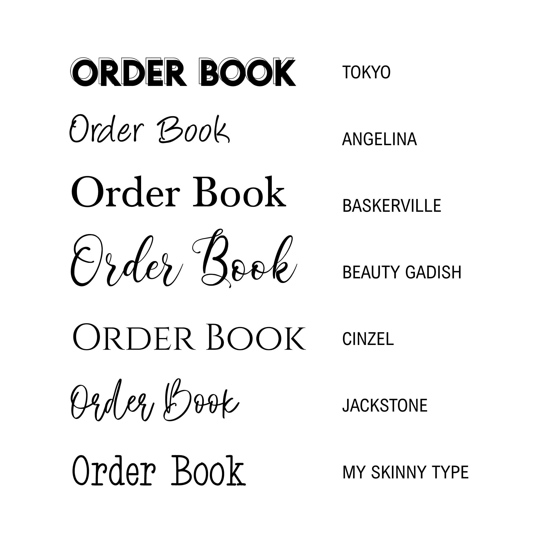 Personalised A4 Order Book Logo Order Book Small Business | Etsy