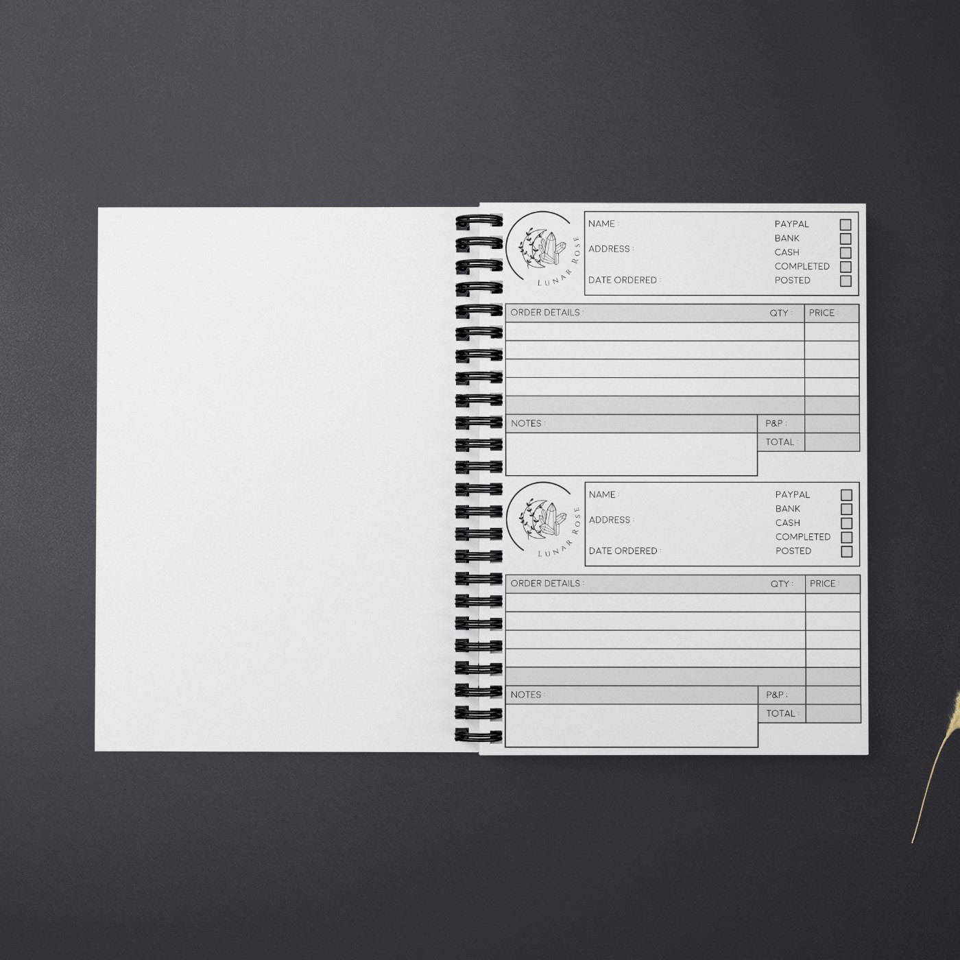 Personalised Order Book Receipt Book Small Business | Etsy