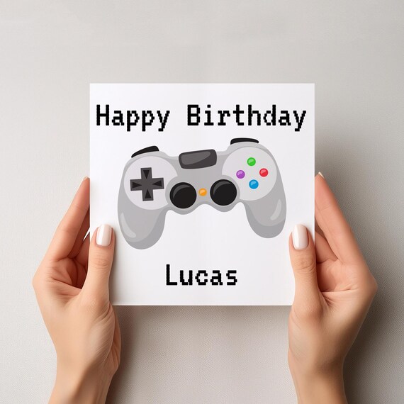 Happy Birthday Gamer Xbox Personalised Pre Teen Gamer Gaming Birthday