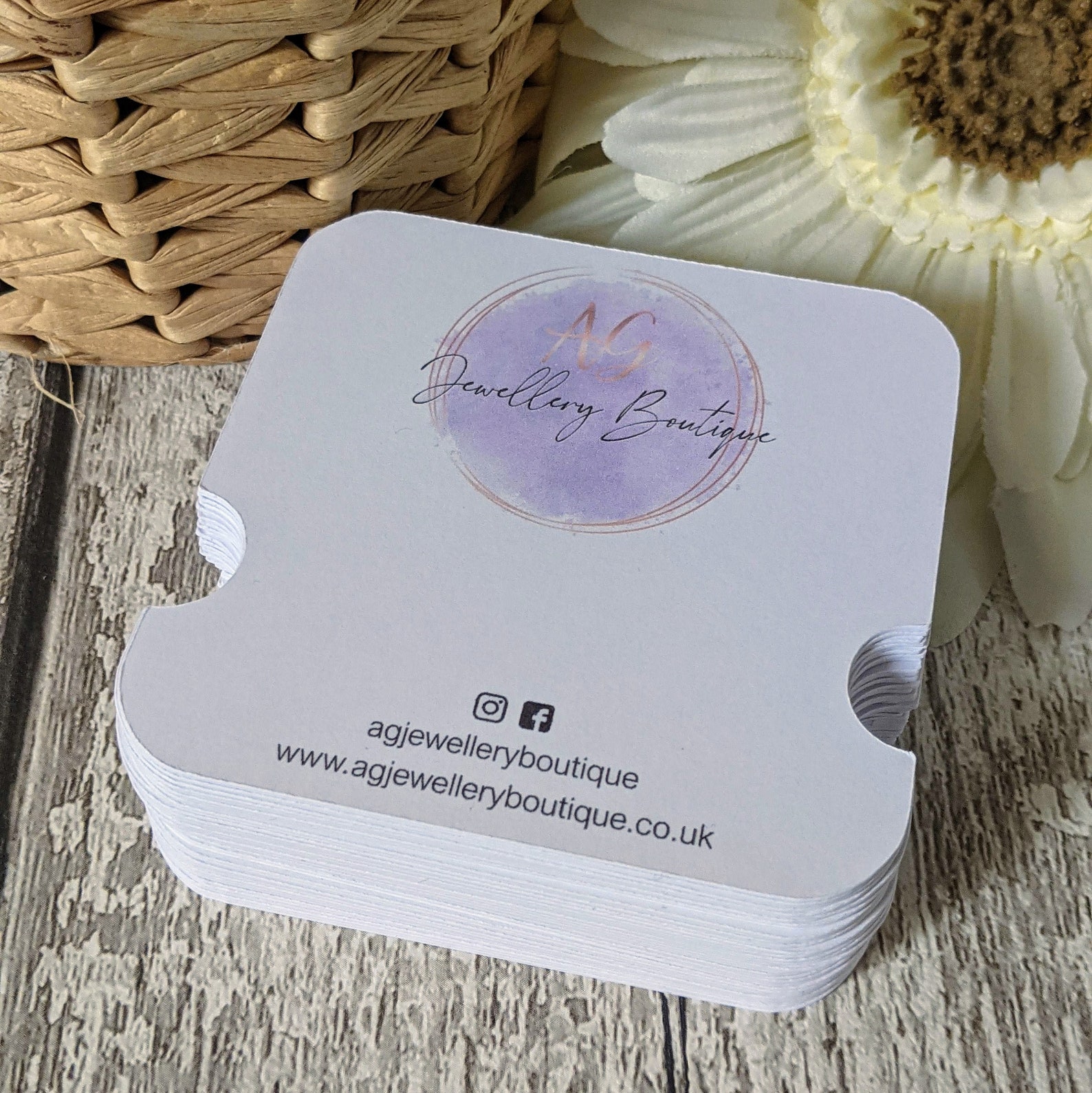 Bracelet Cards Business Logo Card Bracelet Holder Jewellery - Etsy UK