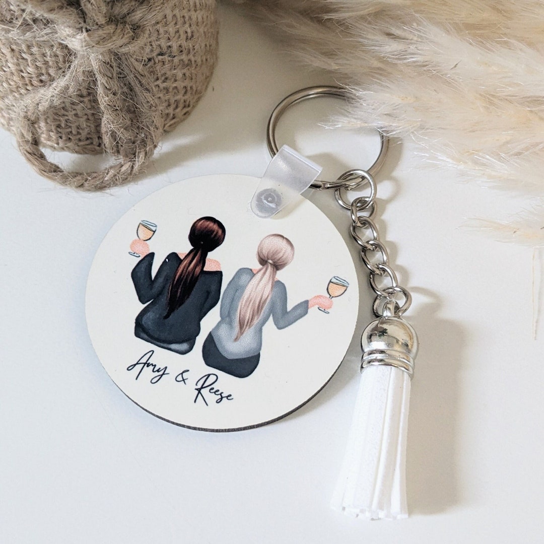 Personalised Best Friend Keyring, Bestie Keyring, Best Friend Keyring ...