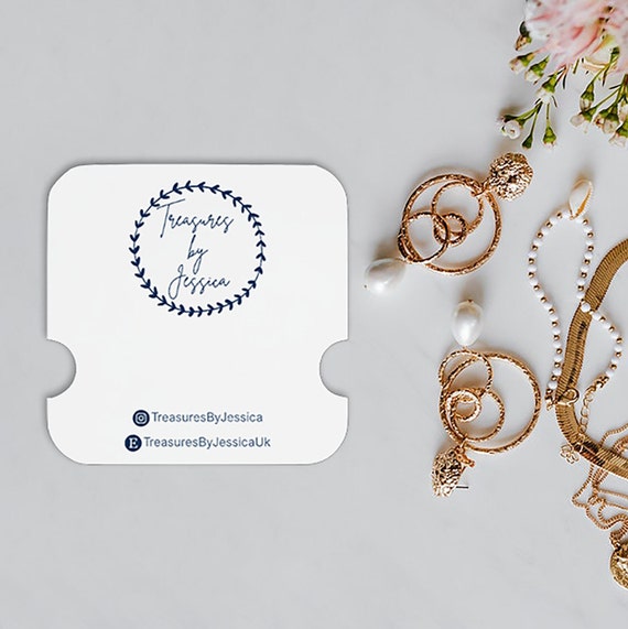 Bracelet Cards Business Logo Card Bracelet Holder Jewellery | Etsy