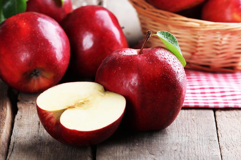 25 PARADISE APPLE Red Delicious Common Malus Pumila Domestica Fruit ...
