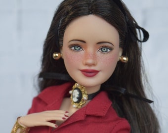 Custom Realistic Asian Barbie Art Doll Repaint OOAK Long Black Hair ...