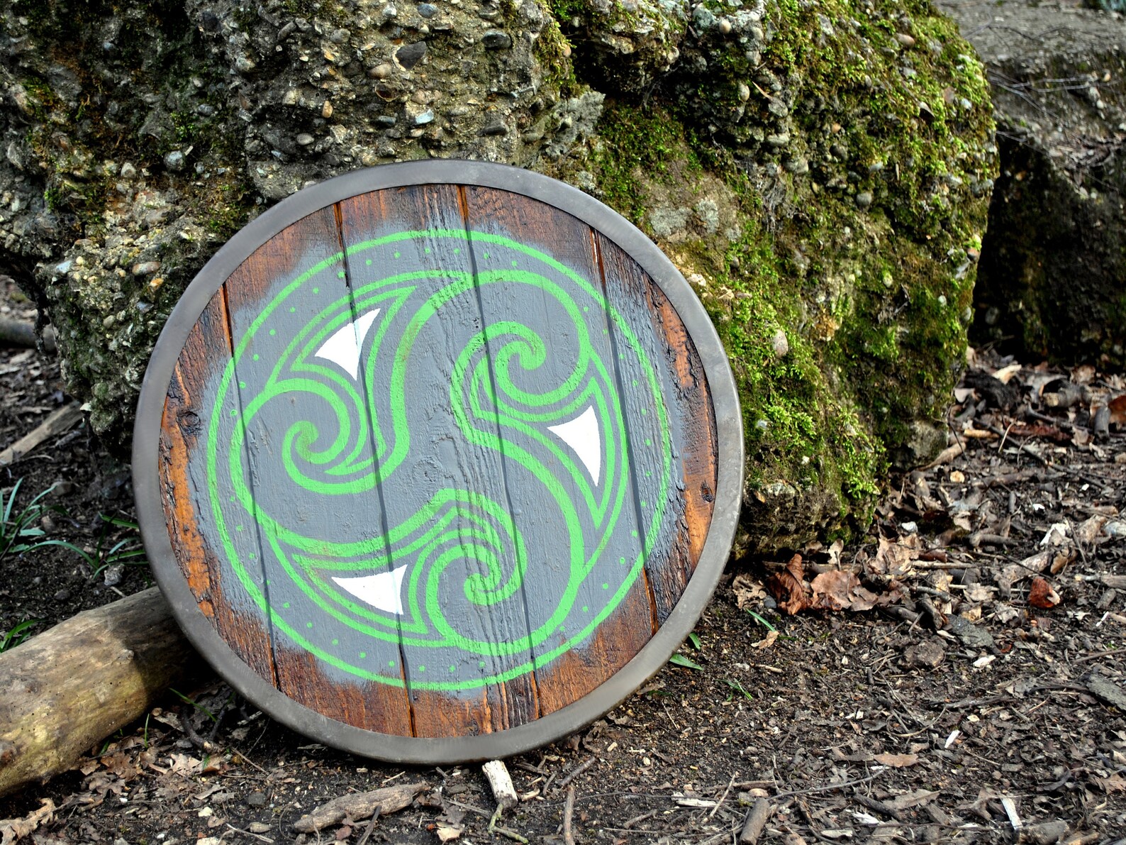 Steel Wood and Leather Skyrim Morthal Hold Shield Replica - Etsy
