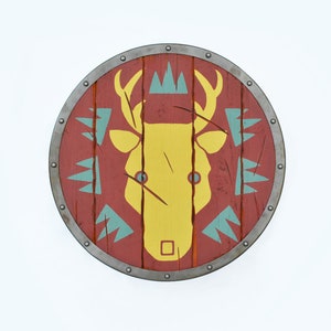 Steel, Wood and Leather Emblazoned Shield Replica Legend of Zelda ...