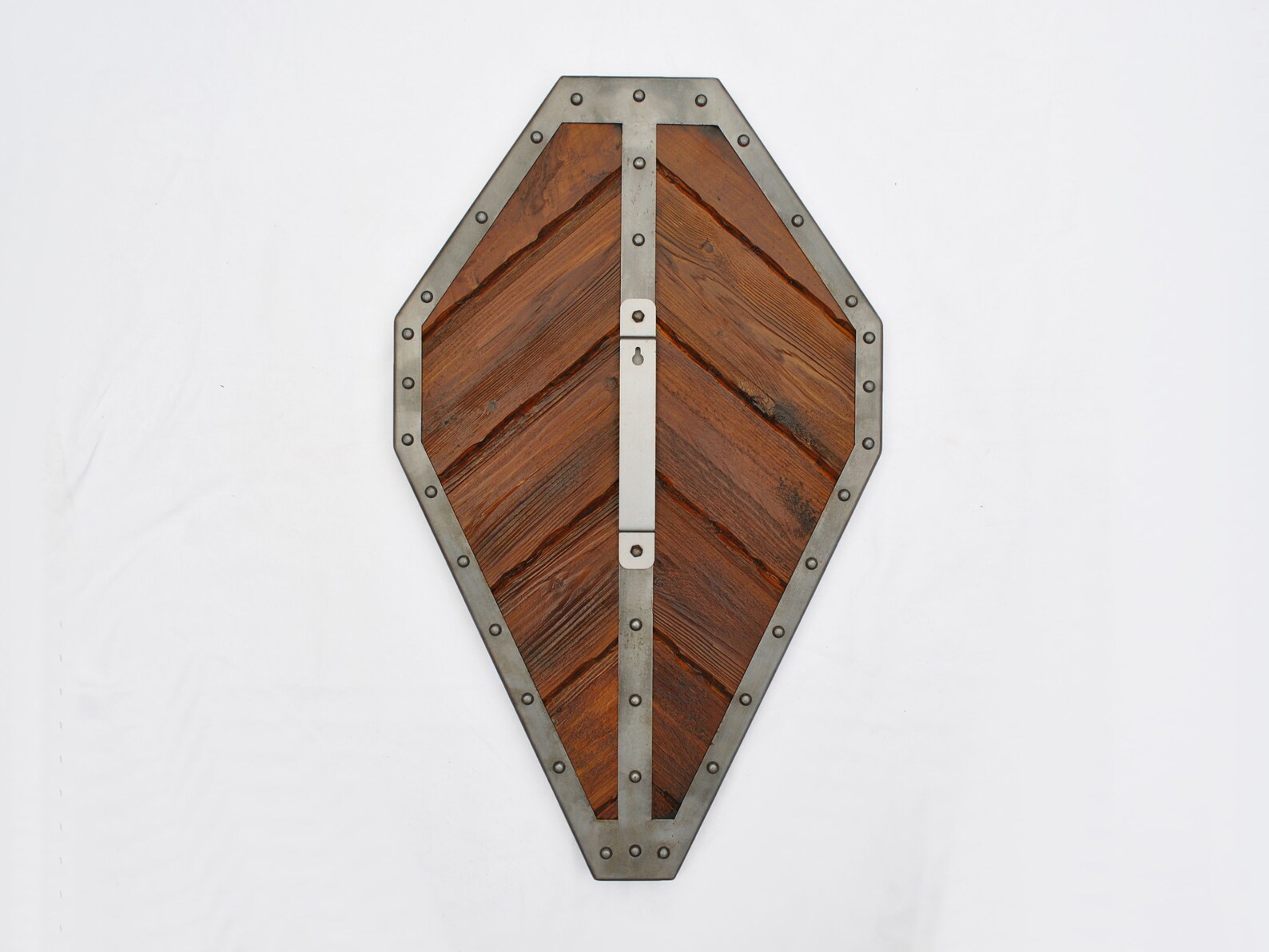 Steel Wood and Leather Imperial Light Shield Replica Roman - Etsy