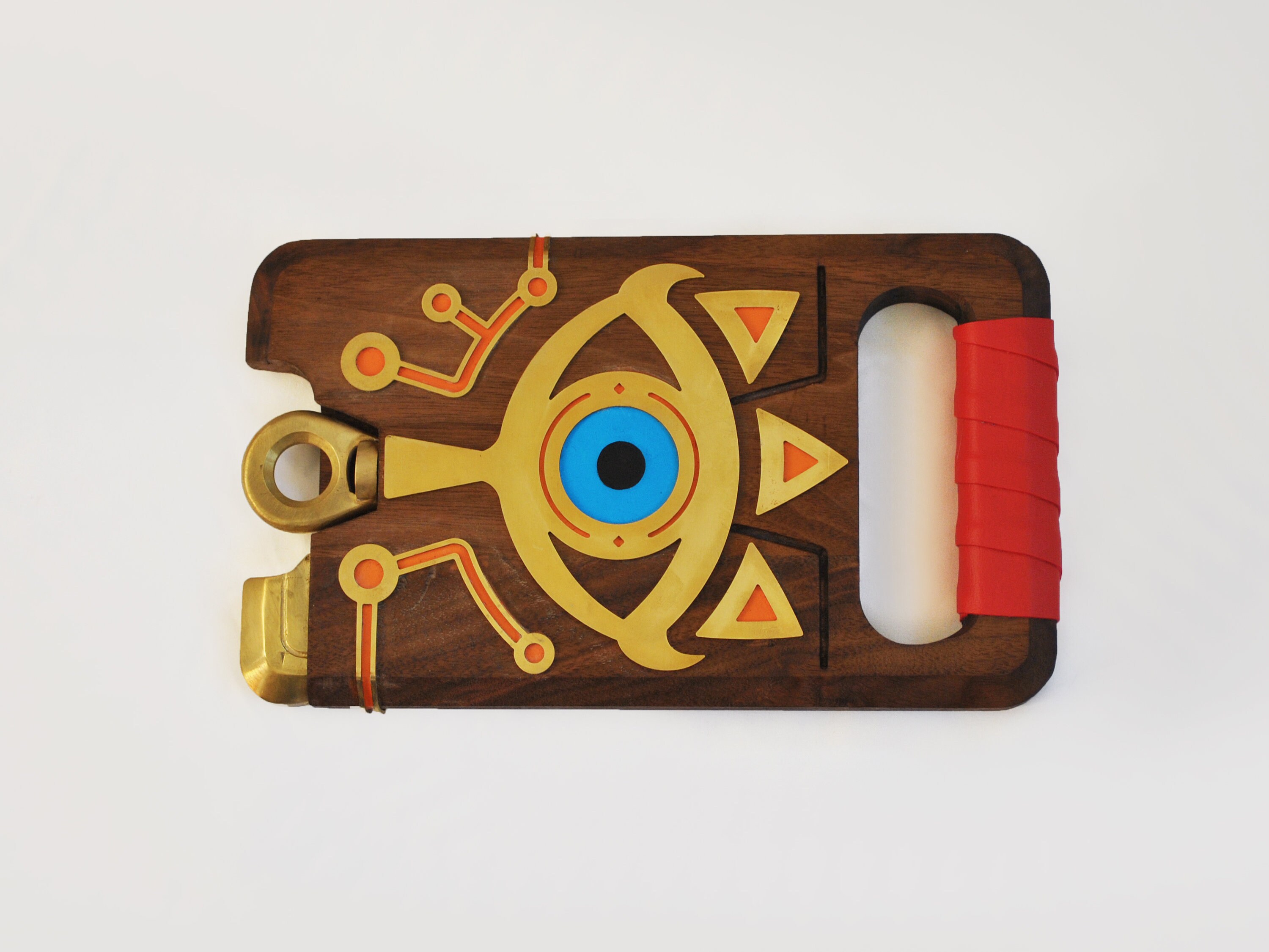 American Walnut Brass and Leather Sheikah Slate Replica - Etsy