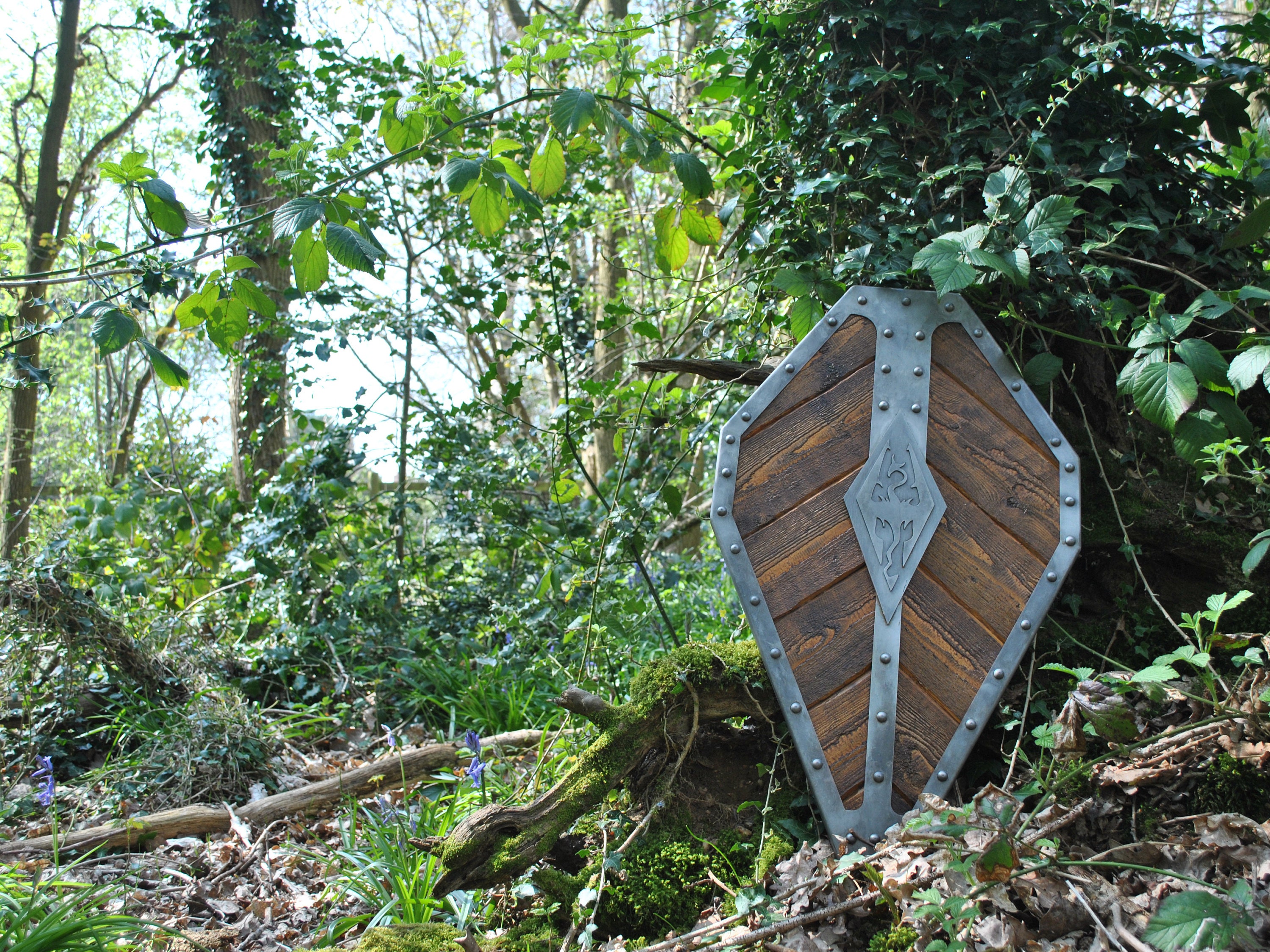 Steel Wood and Leather Imperial Light Shield Replica Roman - Etsy UK