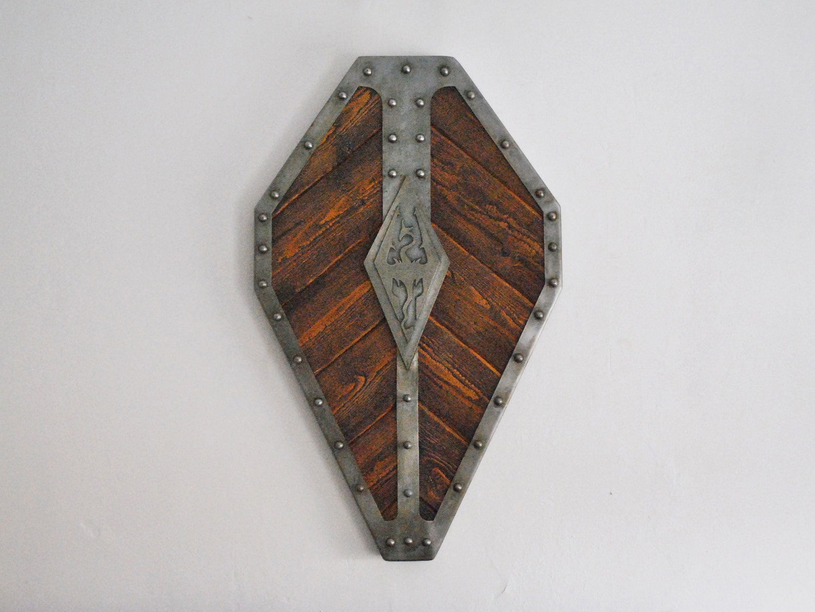 Steel Wood and Leather Imperial Light Shield Replica Roman | Etsy