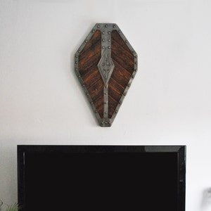 Steel Wood and Leather Imperial Light Shield Replica Roman | Etsy