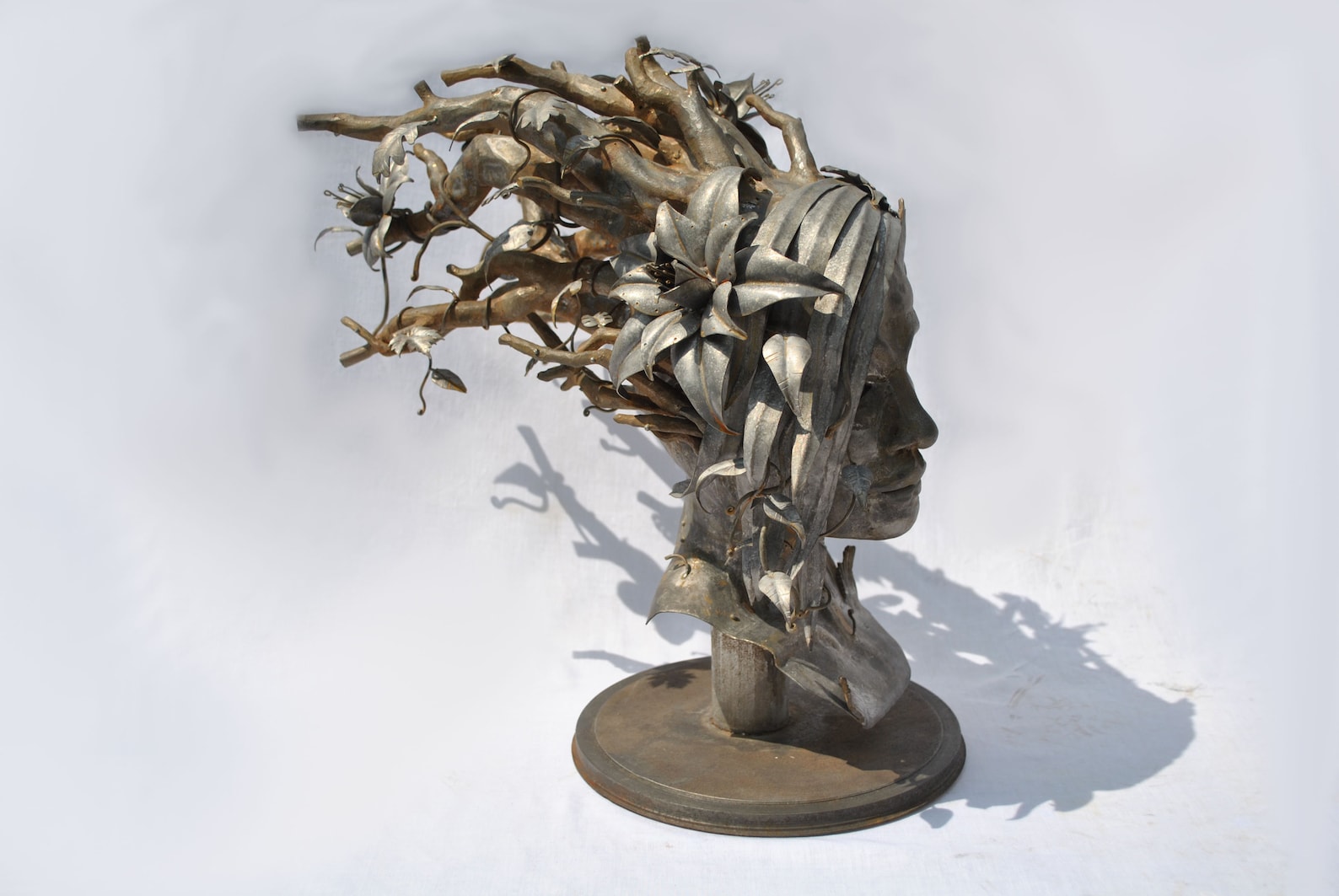 Handmade Steel Dryad Bust Sculpture.kyne REMAKE | Etsy