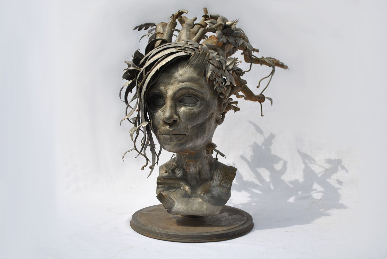 Handmade Steel Dryad Bust Sculpture.kyne REMAKE | Etsy