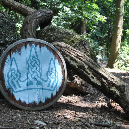 Steel Wood and Leather Skyrim Windhelm Hold Shield Replica - Etsy