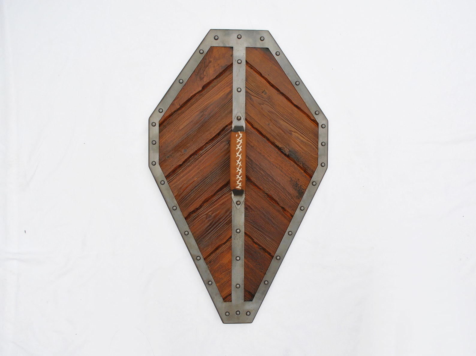 Steel Wood and Leather Imperial Light Shield Replica Roman - Etsy