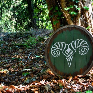 Steel Wood and Leather Skyrim Markarth Hold Shield Replica - Etsy