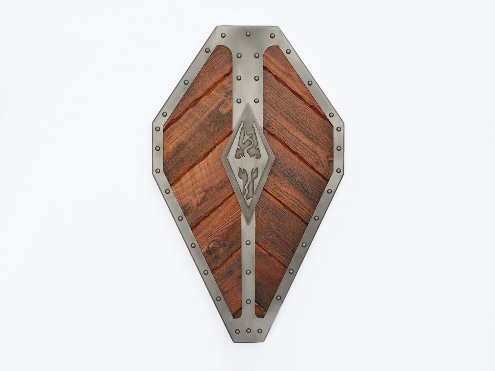 Steel Wood and Leather Imperial Light Shield Replica Roman - Etsy UK