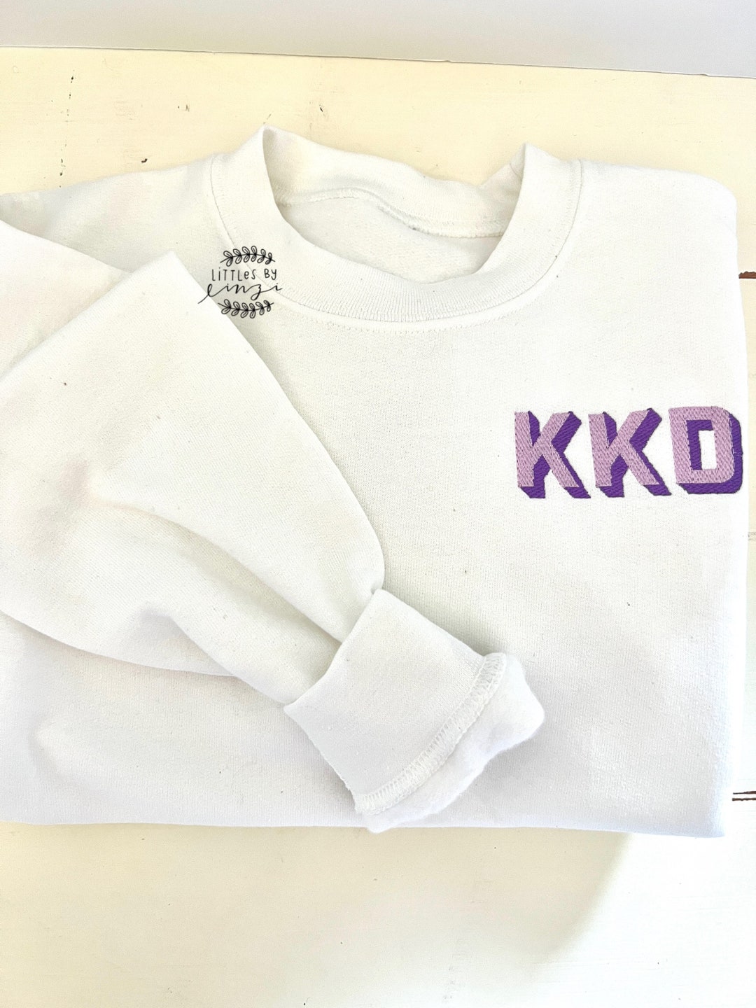 Kids Monogram Sweatshirt- Embroidered Kids Sweatshirt - Girls Monogram ...