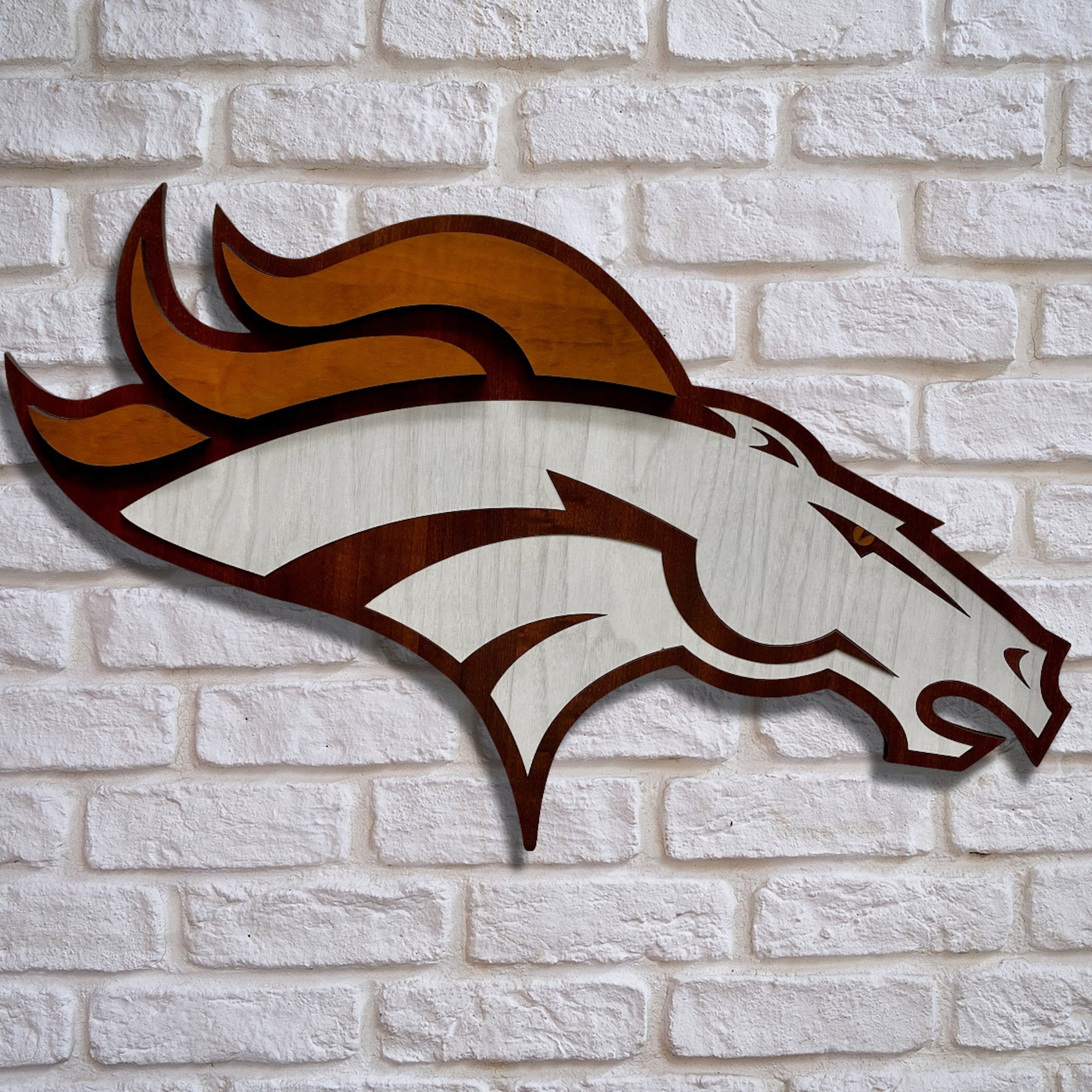 Denver Broncos Logo Stencil