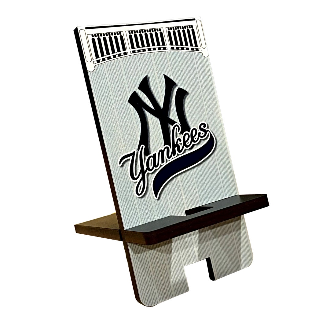 New York Yankees Wood Cell Phone Stand With Free Gift Box - Etsy