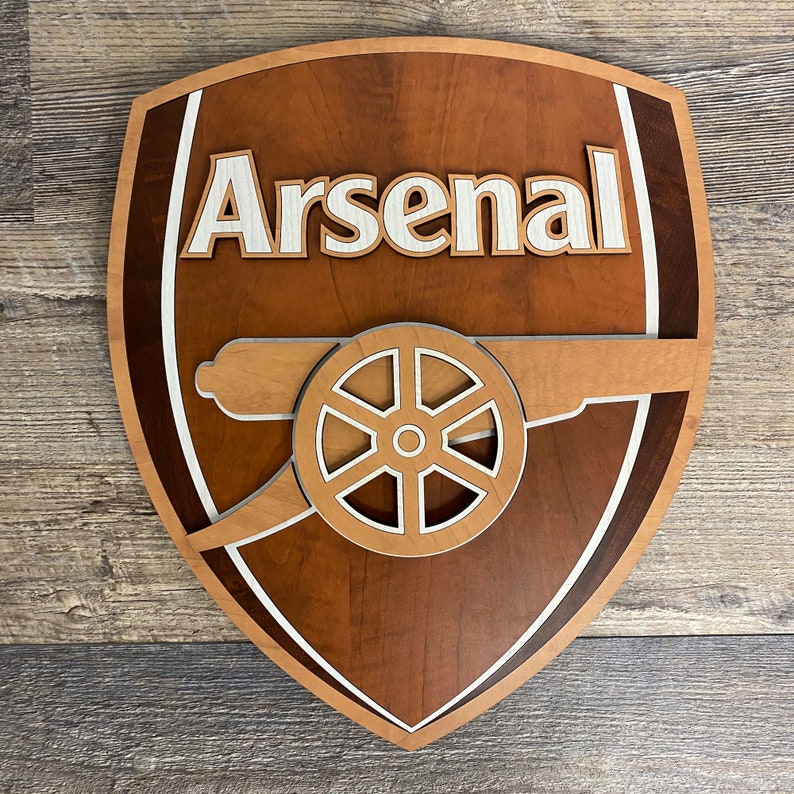 Arsenal Wooden 3D and Inlay Logo | Etsy