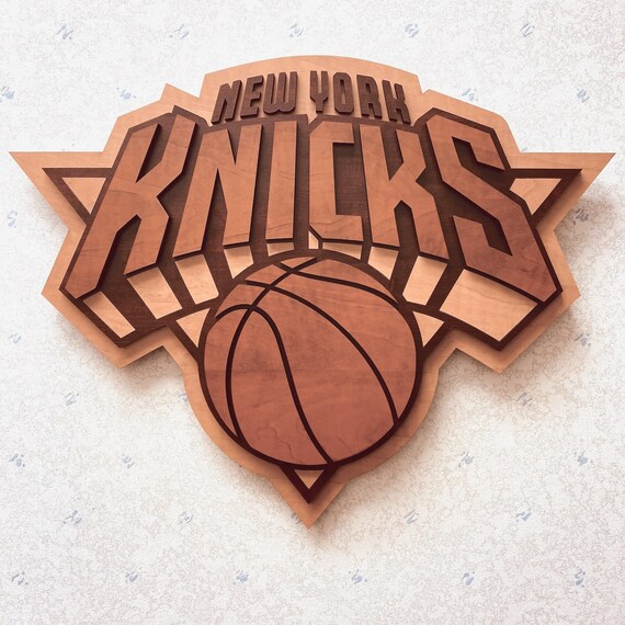 New York Knicks 3D and Inlay Wood Logo - Etsy
