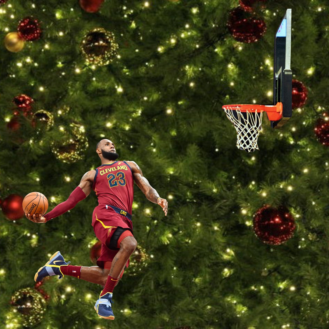 Lebron James Cleveland Cavaliers Two Piece Personalized Ornament Set - Etsy