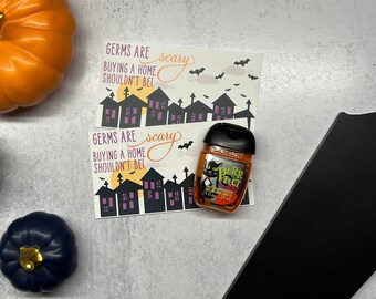 Germs Are Scary Pop by Tag for Real Estate Agents Lenders - Etsy