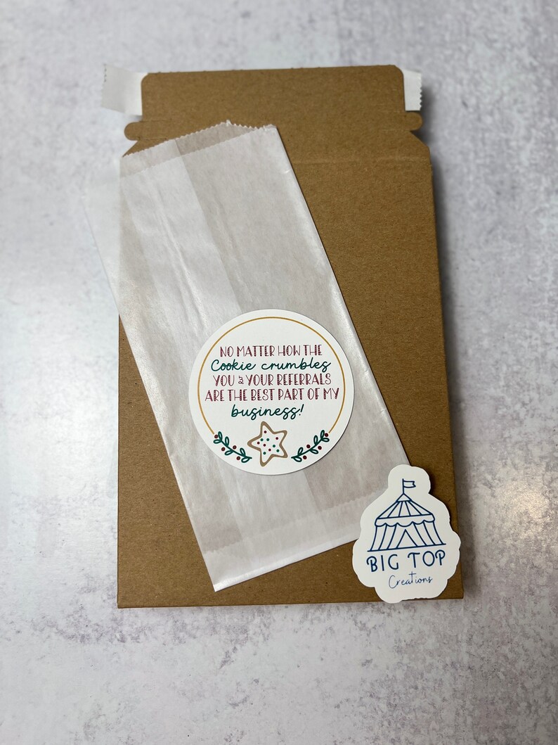 Christmas Cookie Realtor Pop by Tag Real Estate Referral Lender ...