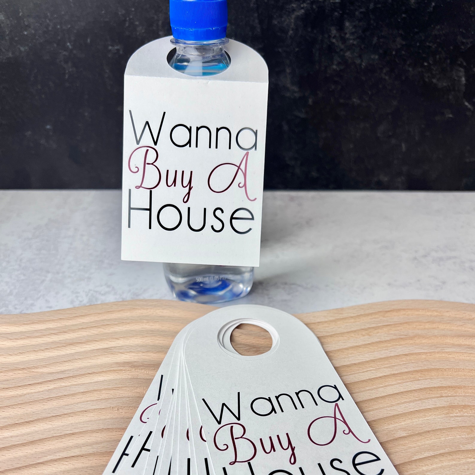 Open House Promotional Tag Water Bottle Realtor Open House Marketing ...