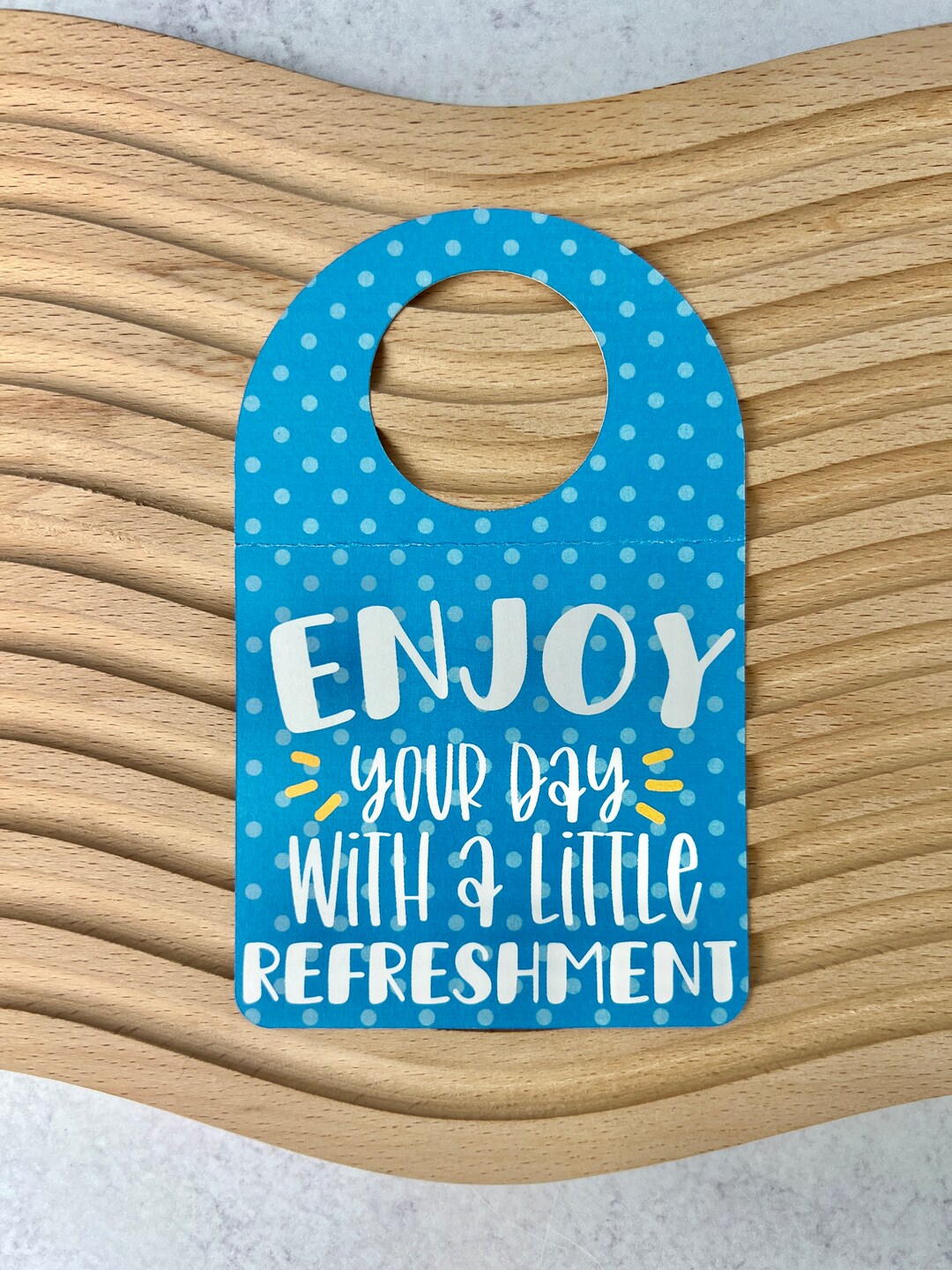 Water Bottle Hang Tag Refreshment Bottle Label Realtor Bottle Bib ...