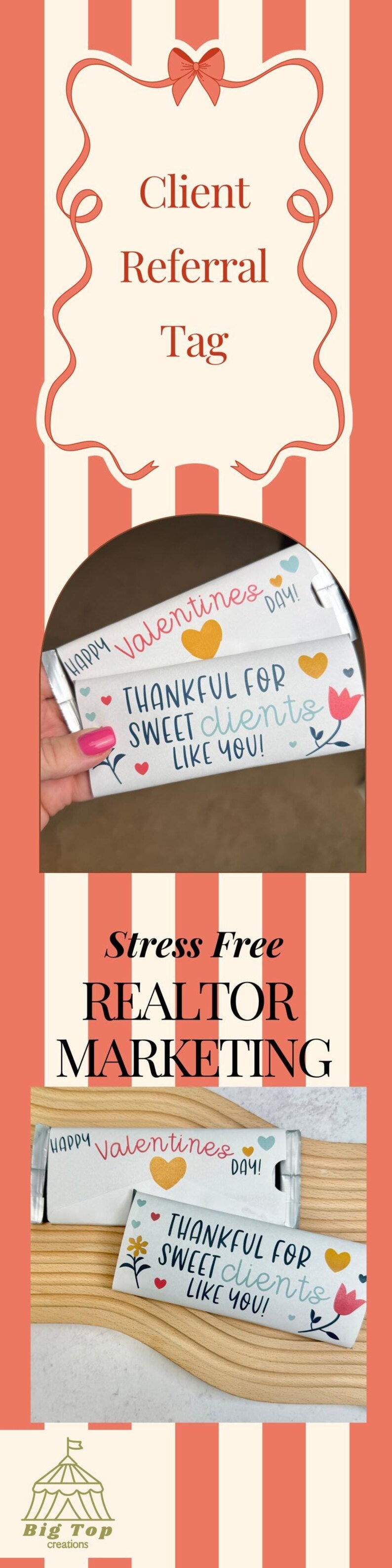 Valentine Realtor Gift Chocolate Bar Wrapper Digital Download Printable ...